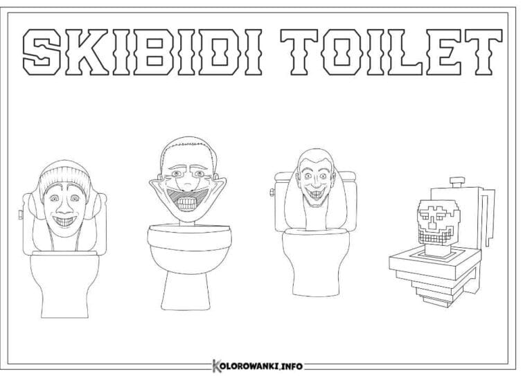 Kolorowanka Skibi Toilet Do Druku 12 - Kolorowanki.info